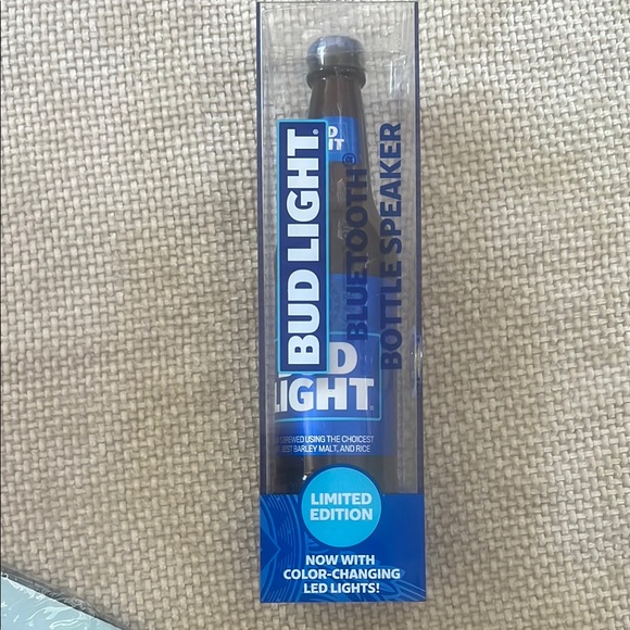 bud light | Other | Bud Light Blue Bottle Speaker | Poshmark